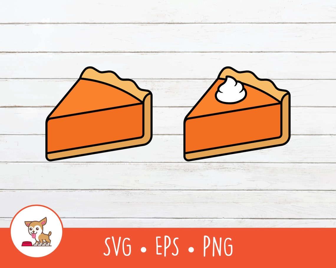 Cartoon Pumpkin Pie Clipart Pumpkin Pie SVG Vector Pumpkin - Etsy