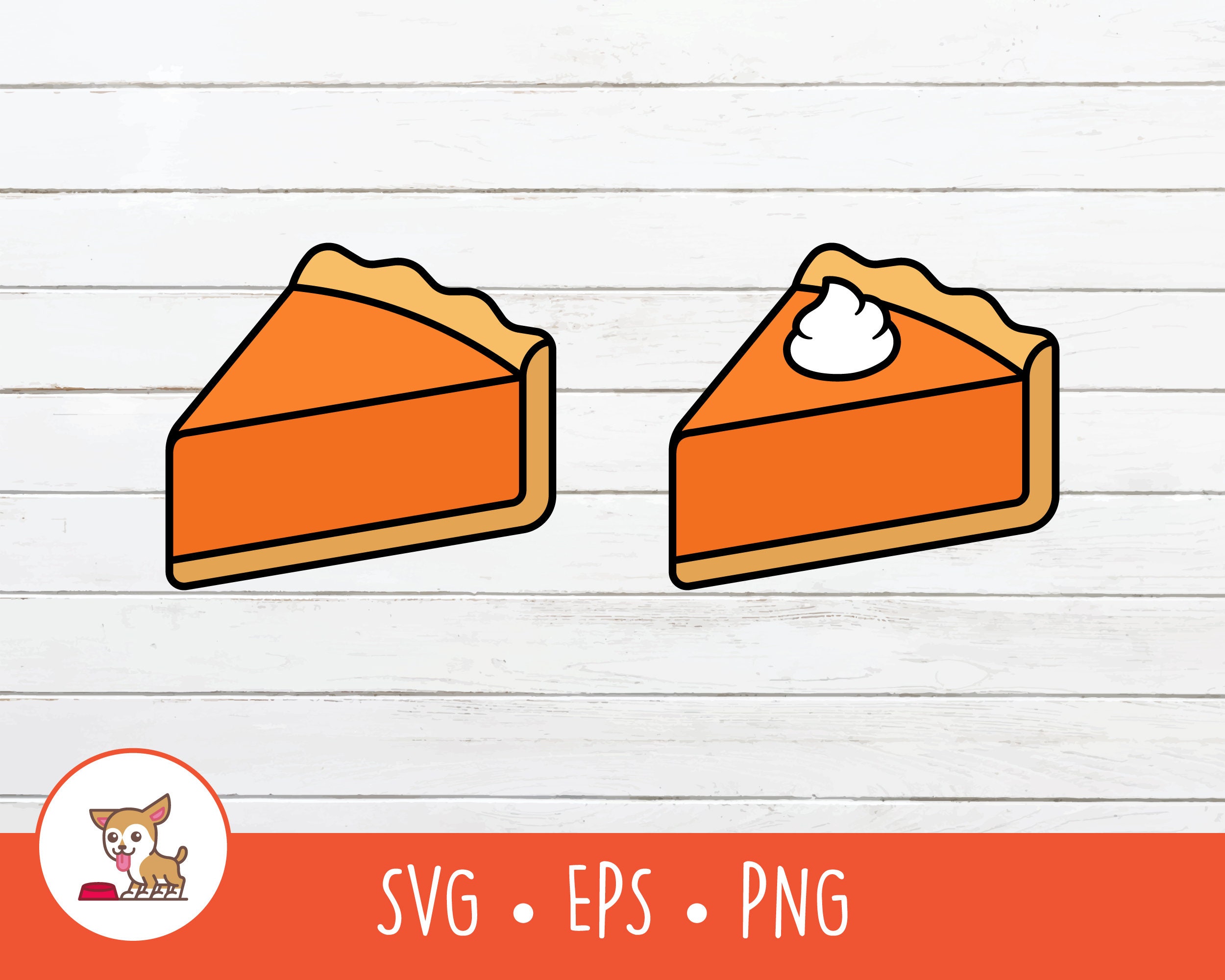 Cartoon Pumpkin Pie Clipart Pumpkin Pie SVG Vector Pumpkin - Etsy