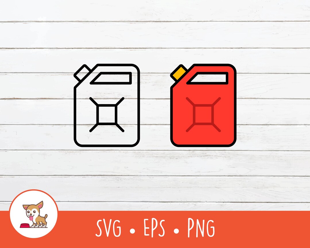 Fuel SVG, Fuel Canister Clipart, Vector Gas Canister Cut File for ...