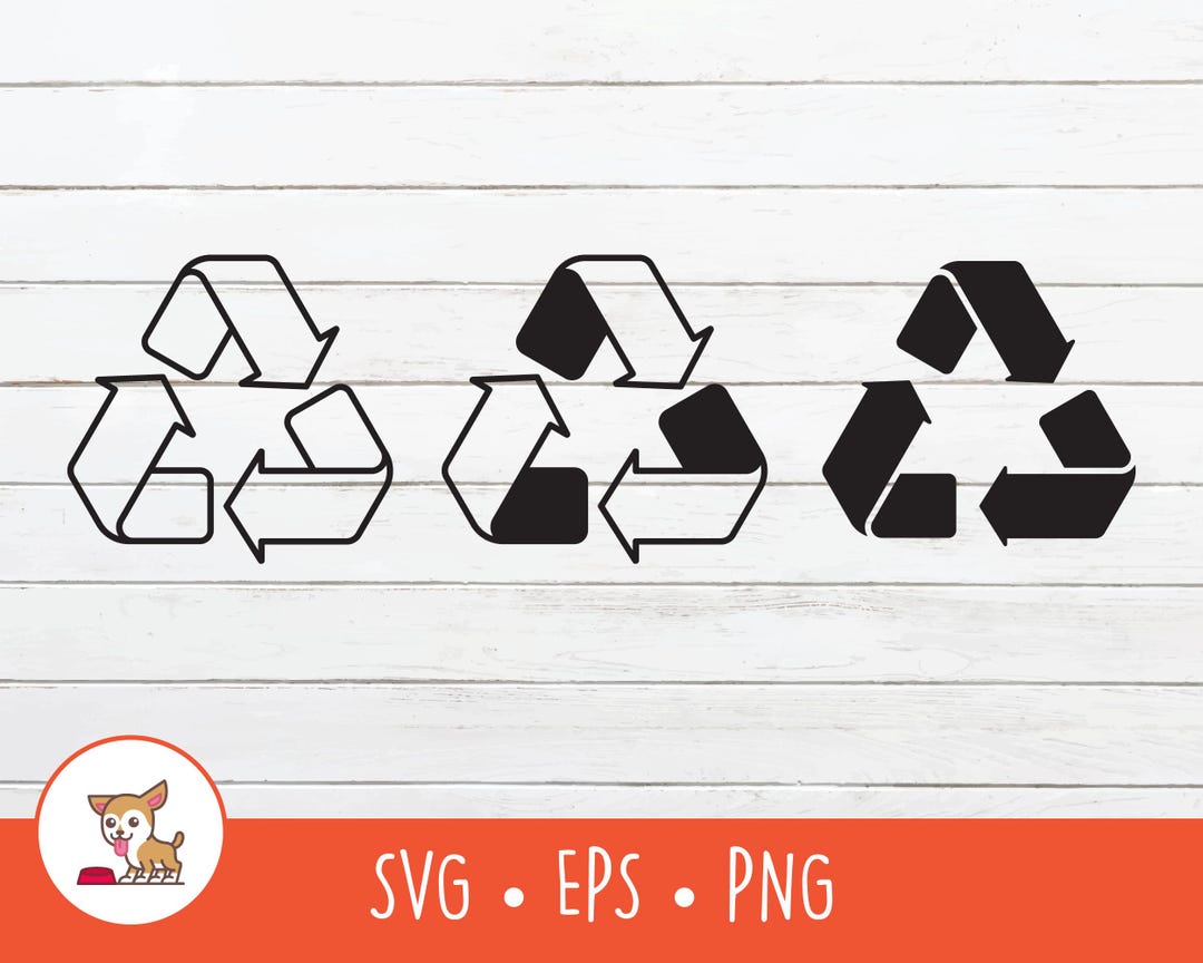 Recycle SVG, Recycling Symbol Clipart, Vector Recycling Logo Cut File ...