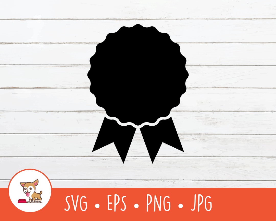 Medal SVG, Award Ribbon Clipart, Vector Medal Badge Cut File for Cricut ...