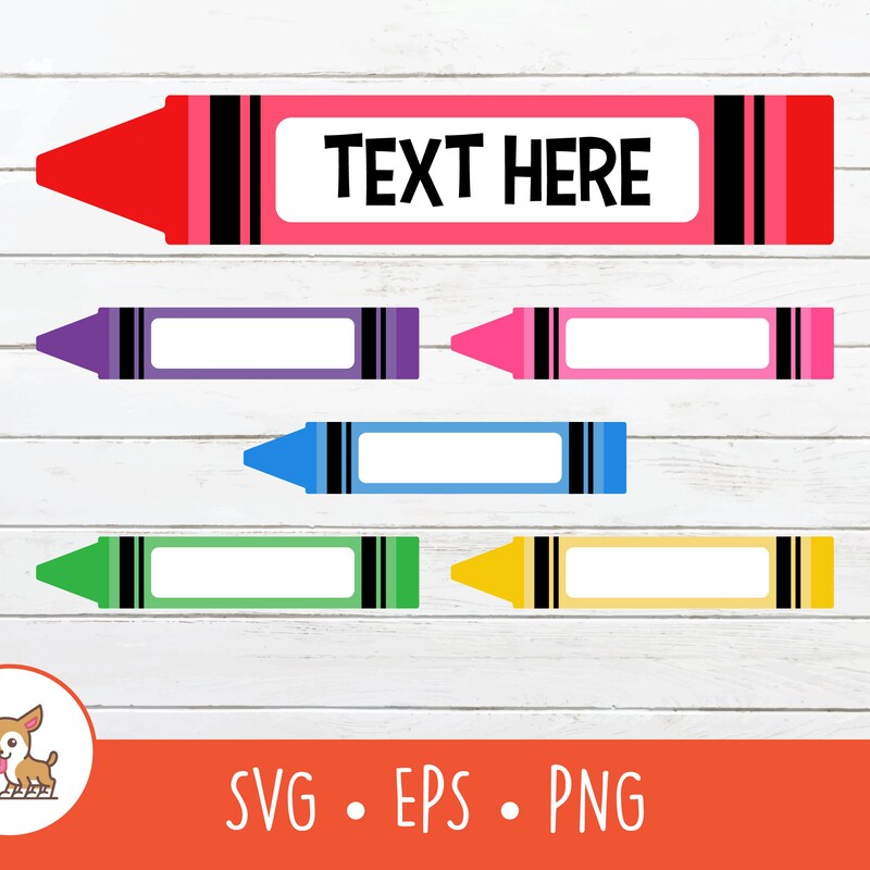 Crayon Name Tags - Etsy