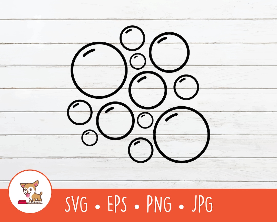 Bubbles SVG, Bubbles Clipart, Vector Bubbles Cut File for Cricut, PNG ...