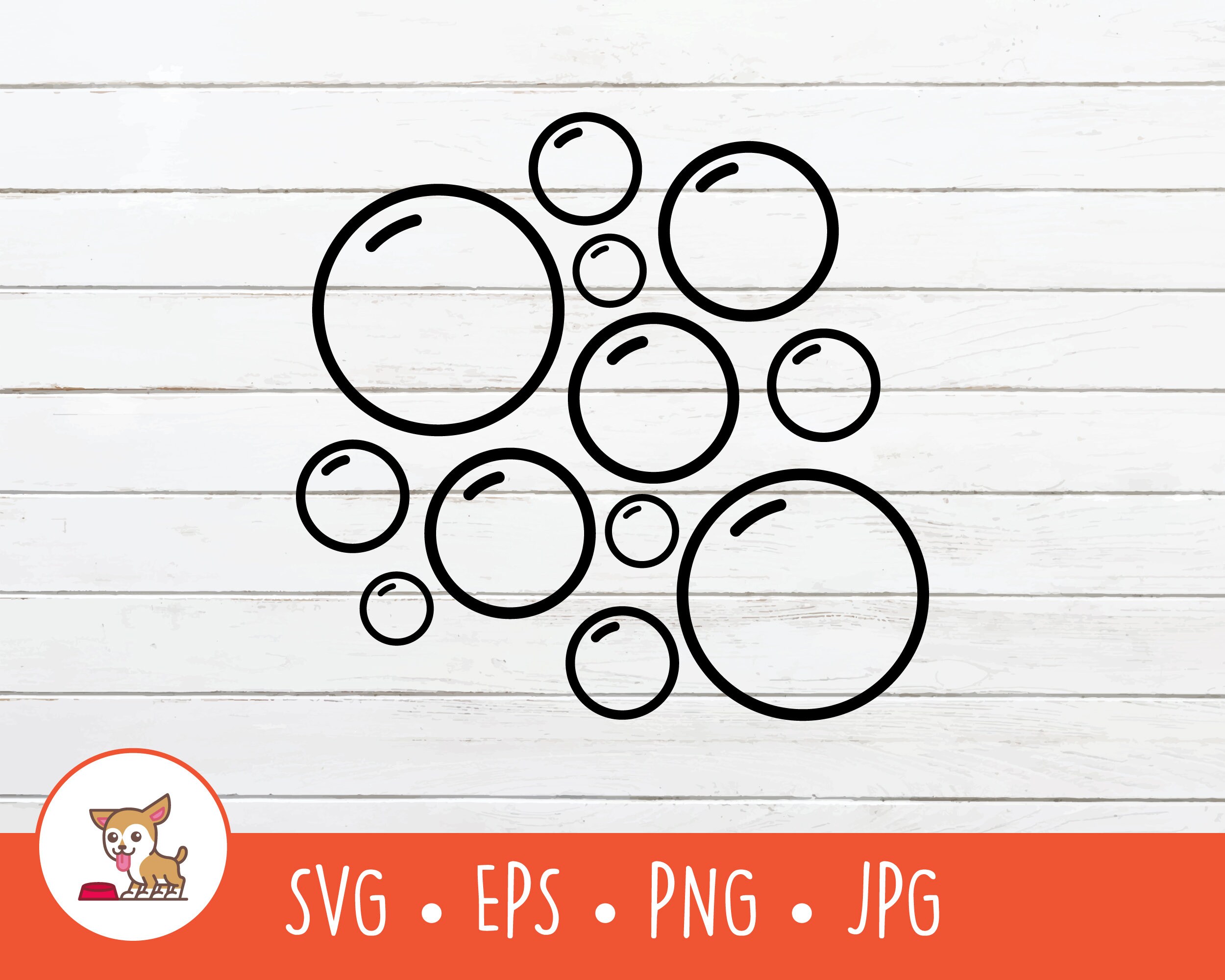Bubbles SVG, Bubbles Clipart, Vector Bubbles Cut File for Cricut, PNG ...