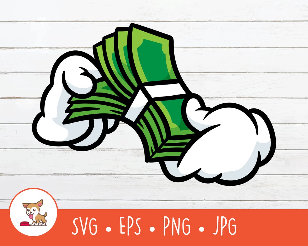 Hands Counting Money Clipart, Vector Money SVG, Holding Money Cut File ...