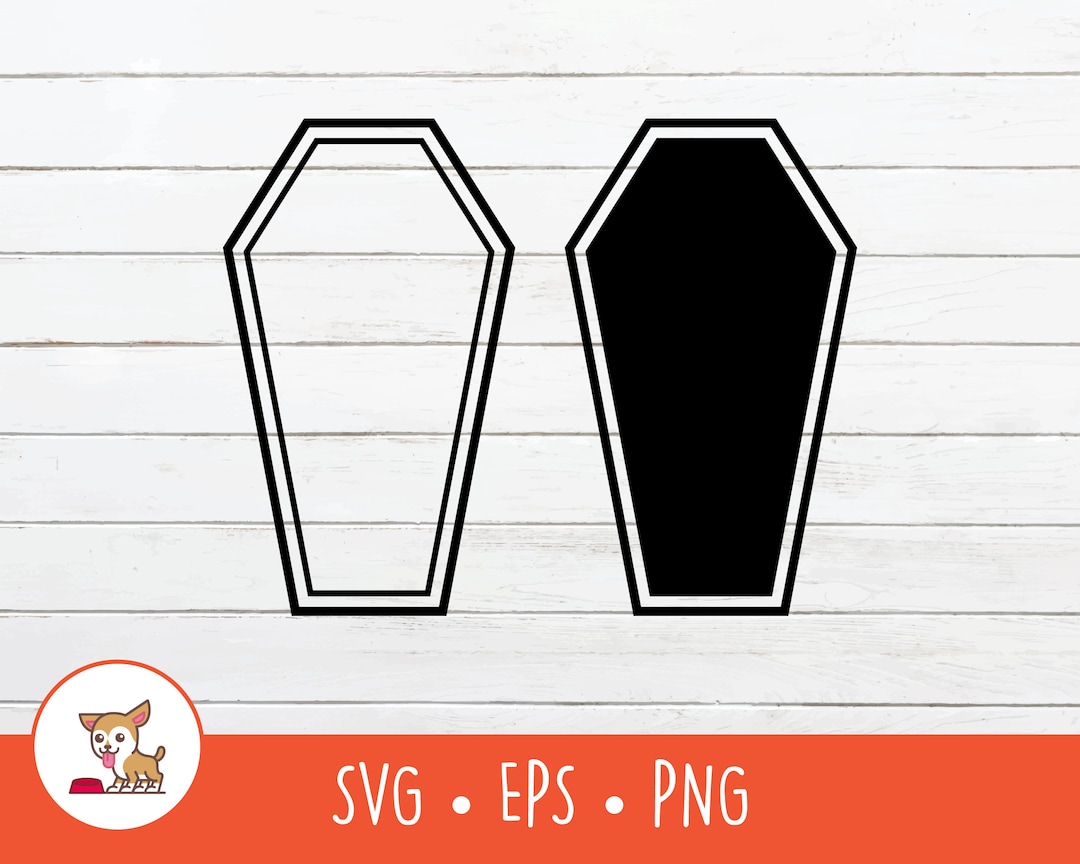 Coffin SVG, Coffin Clipart, Vector Coffin Cut File for Cricut, PNG, EPS ...