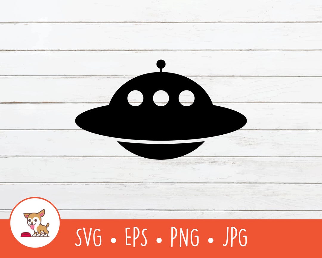 UFO SVG, UFO Clipart, Vector Spaceship Icon Cut File for Cricut ...