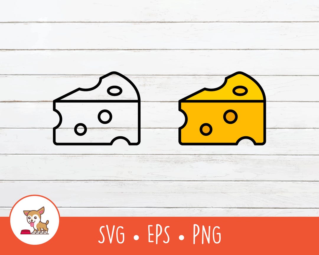 Cheese Wedge SVG, Cartoon Cheese Clipart, Vector Cheese Slice Cut File ...