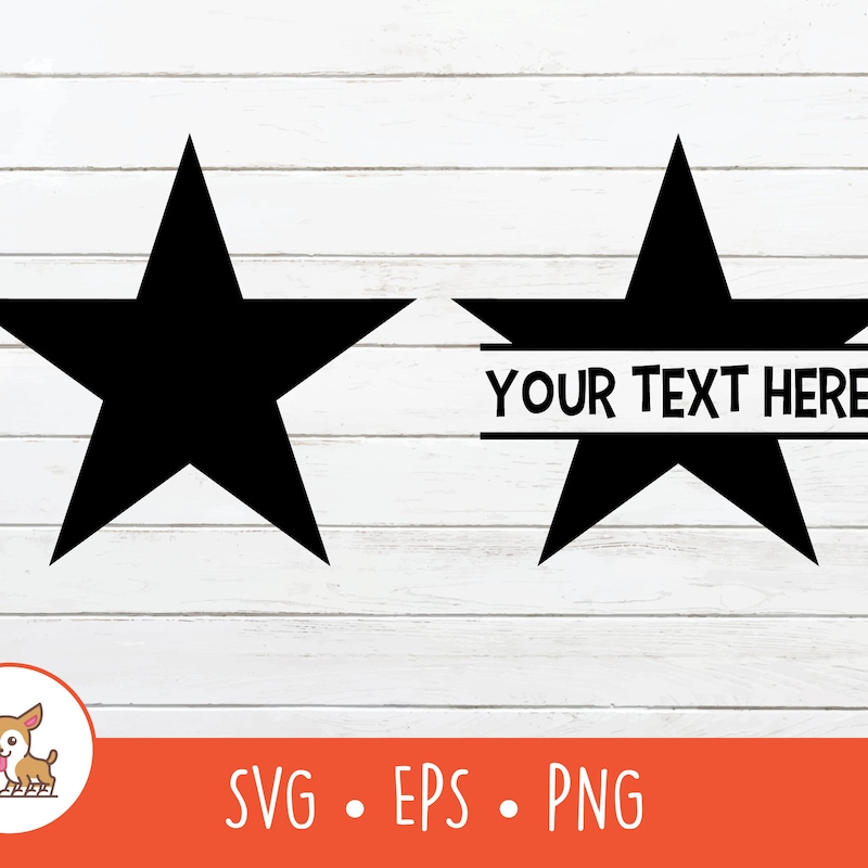 Star Split Monogram - Etsy