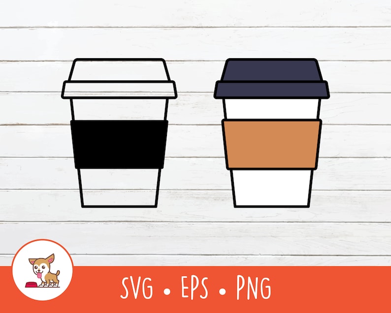 Coffee Cup SVG Coffee Cup Clipart Vector Disposable Coffee - Etsy