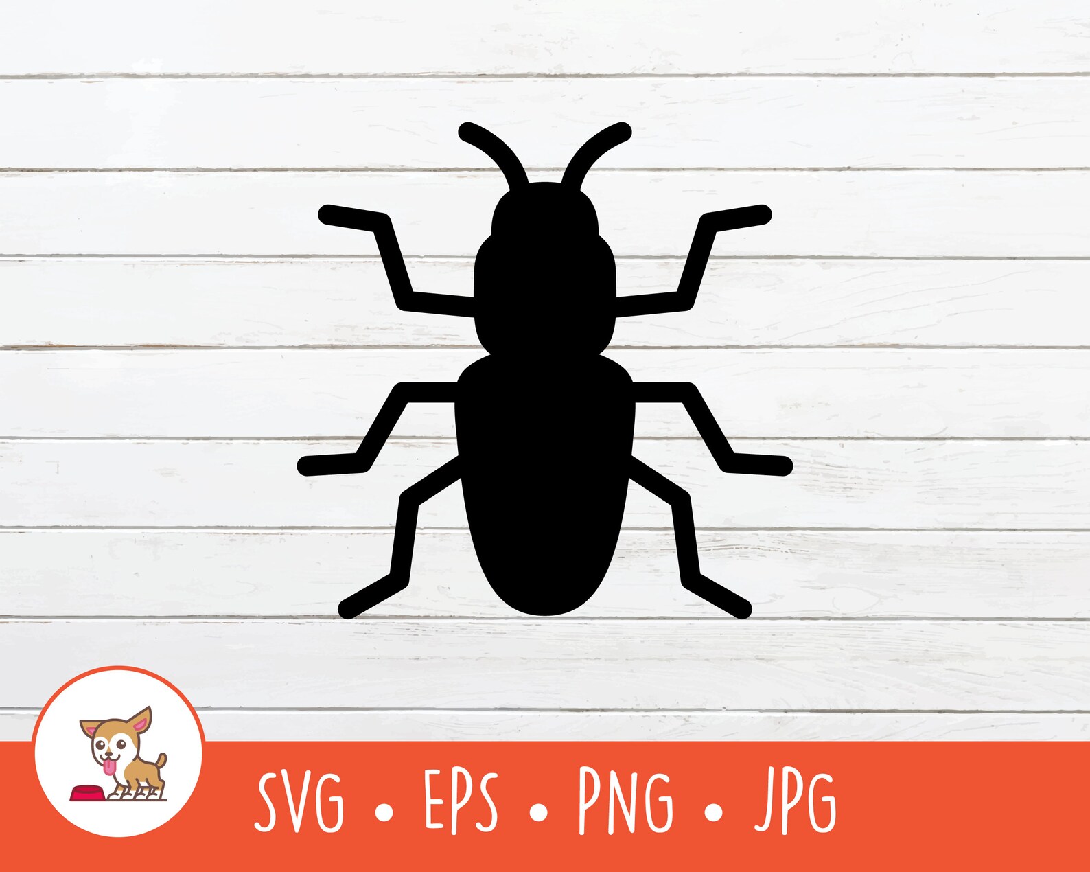 Bug SVG, Bug Clipart, Vector Insect Cut File for Cricut, PNG, EPS ...