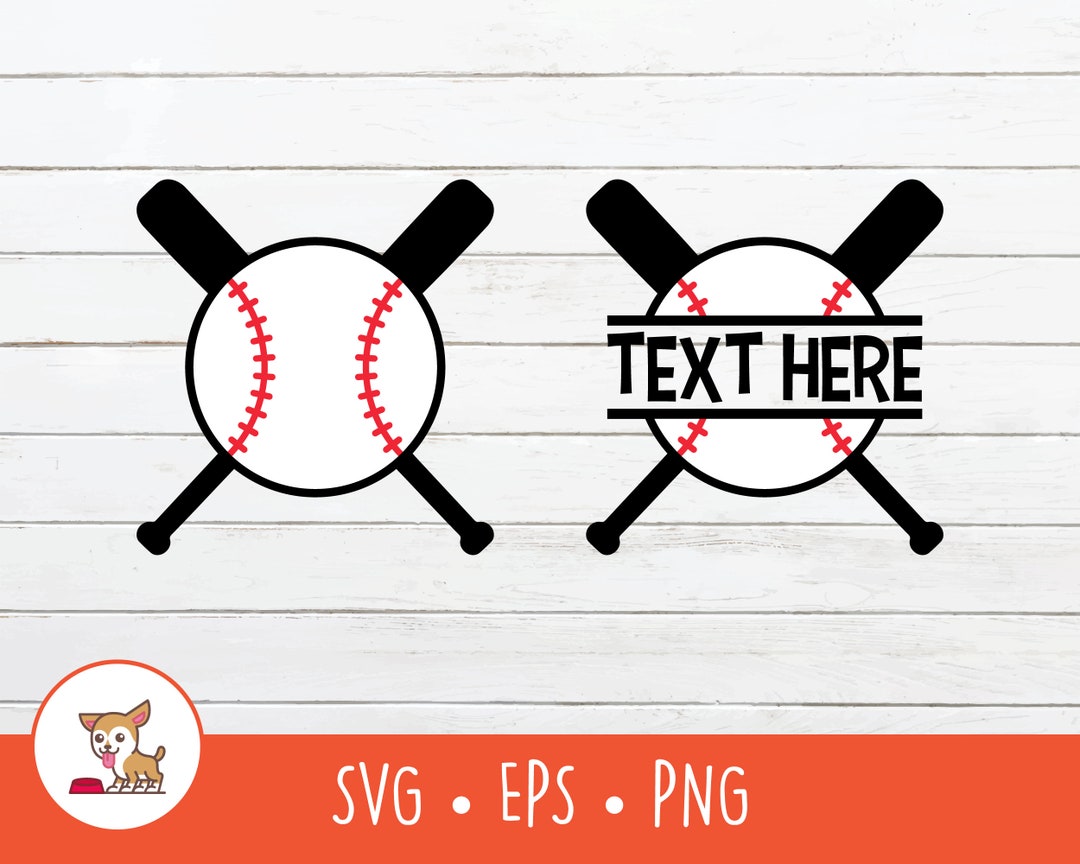 Baseball SVG, Split Baseball Name Frame, Baseball Clipart, Vector ...