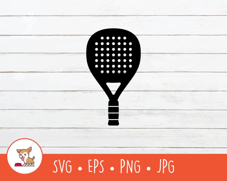 Padel Racket SVG, Racquet Clipart, Vector Padel Cut File for Cricut ...