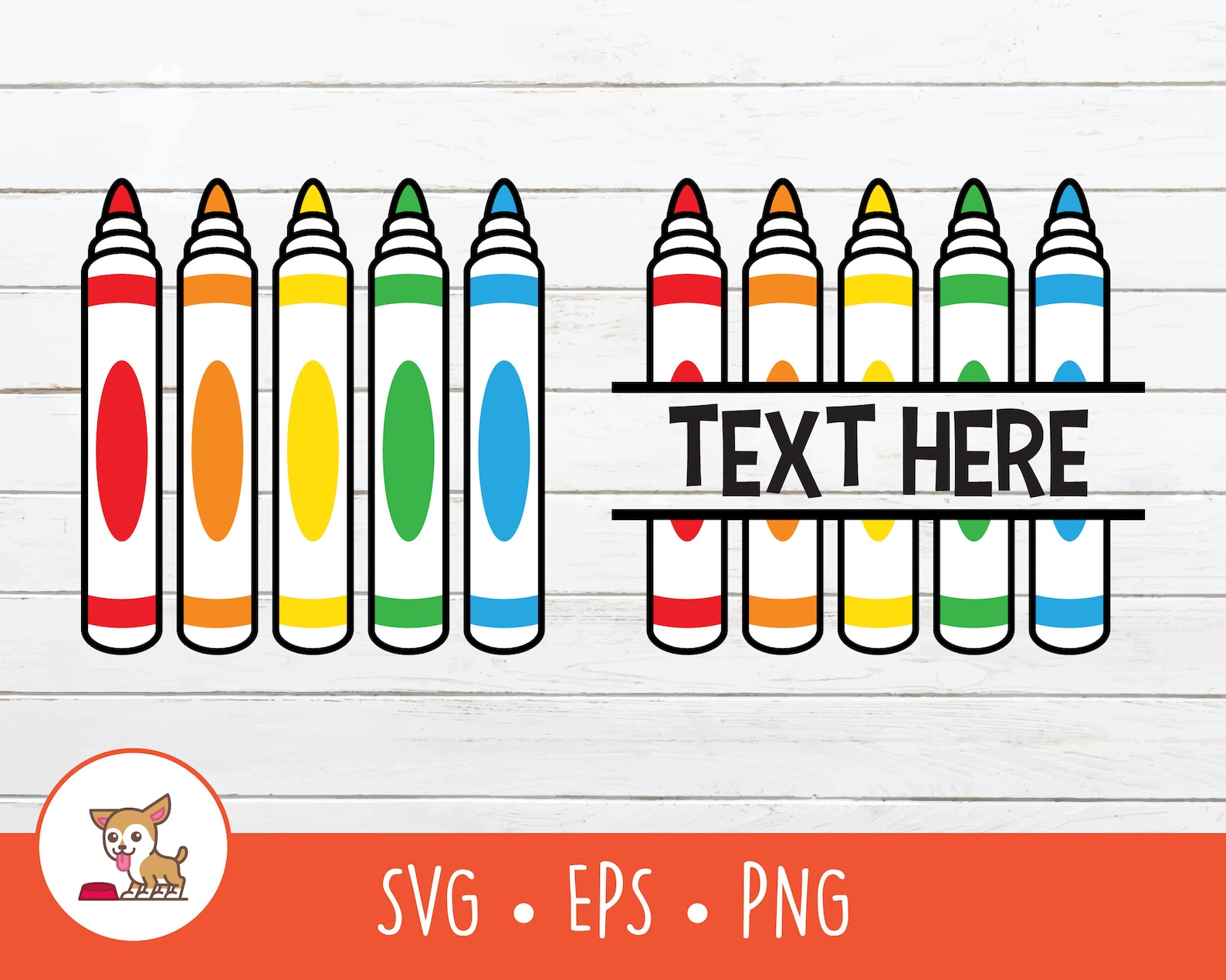 Markers SVG, Split Markers Name Frame, Markers Clipart, Vector Markers ...