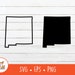 New Mexico Map SVG, New Mexico Clipart, Vector New Mexico Map Cut File ...