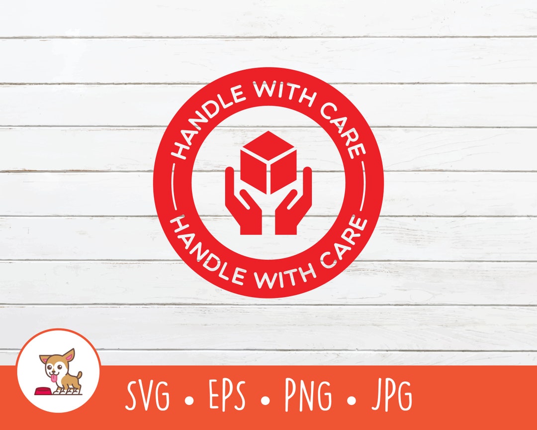 Handle With Care Sign SVG, Handle With Care Clipart, Vector Handle With ...