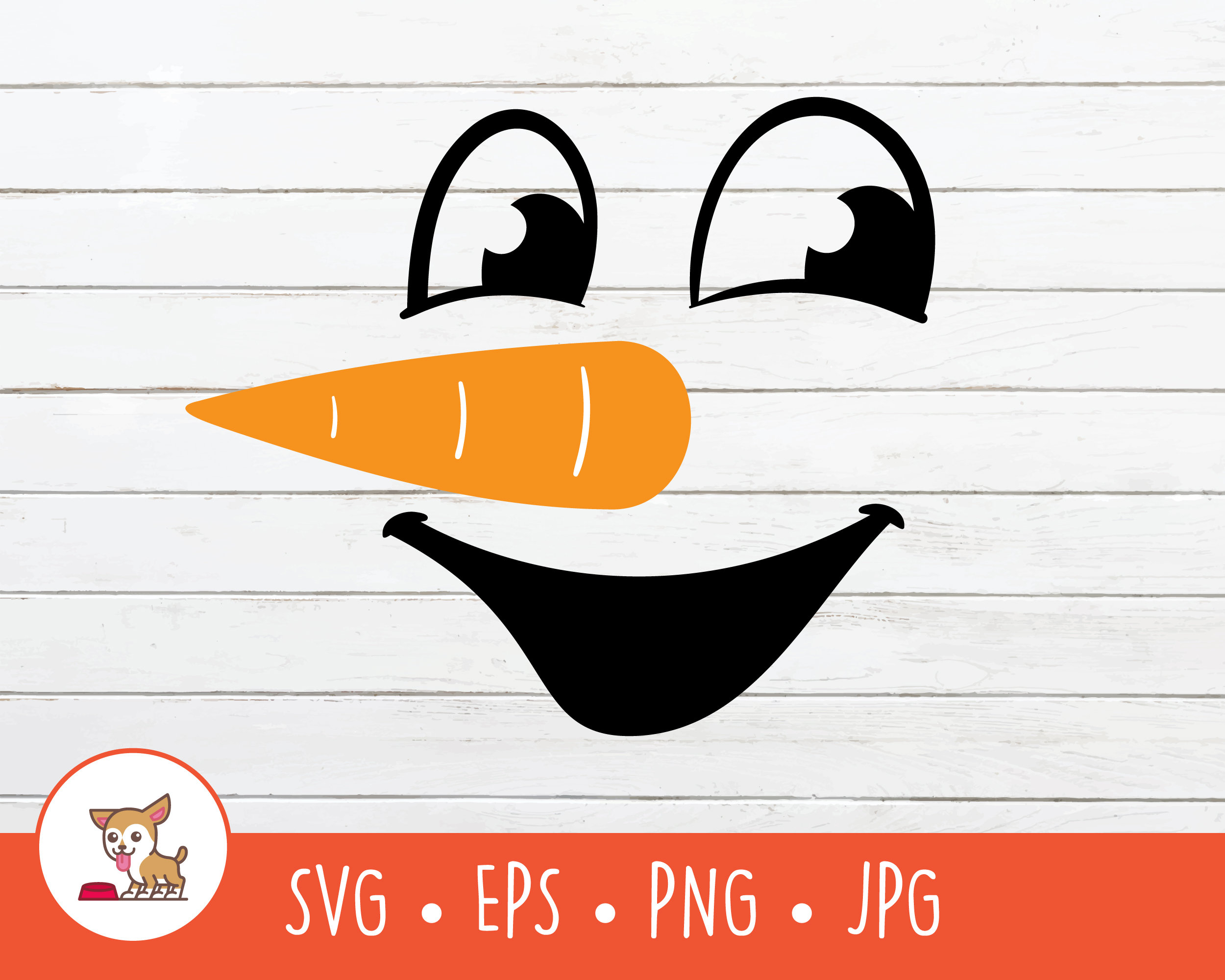 Snowman SVG Vector Snowman Clipart Snowman Face Cut File for - Etsy