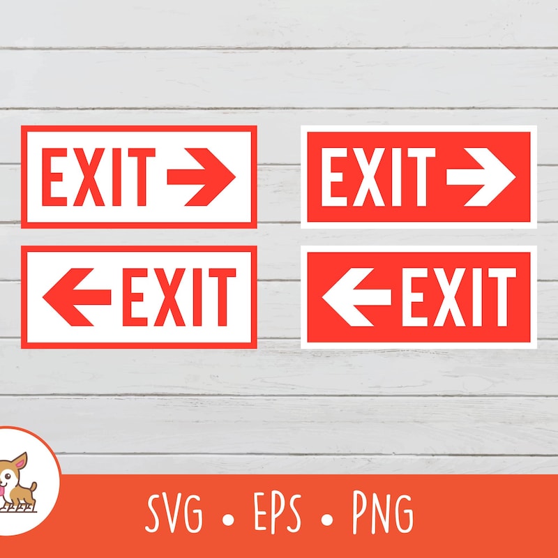 To Exit Signage - Etsy