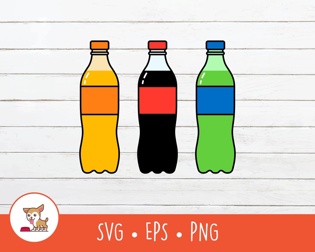 Bottles of Soda SVG, Vector Bottles of Sodaclipart, Blank Bottles of ...