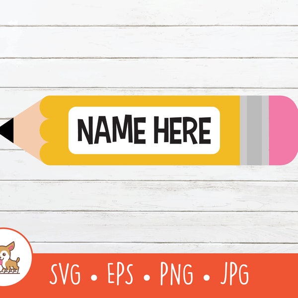 Name Pencil Svg - Etsy
