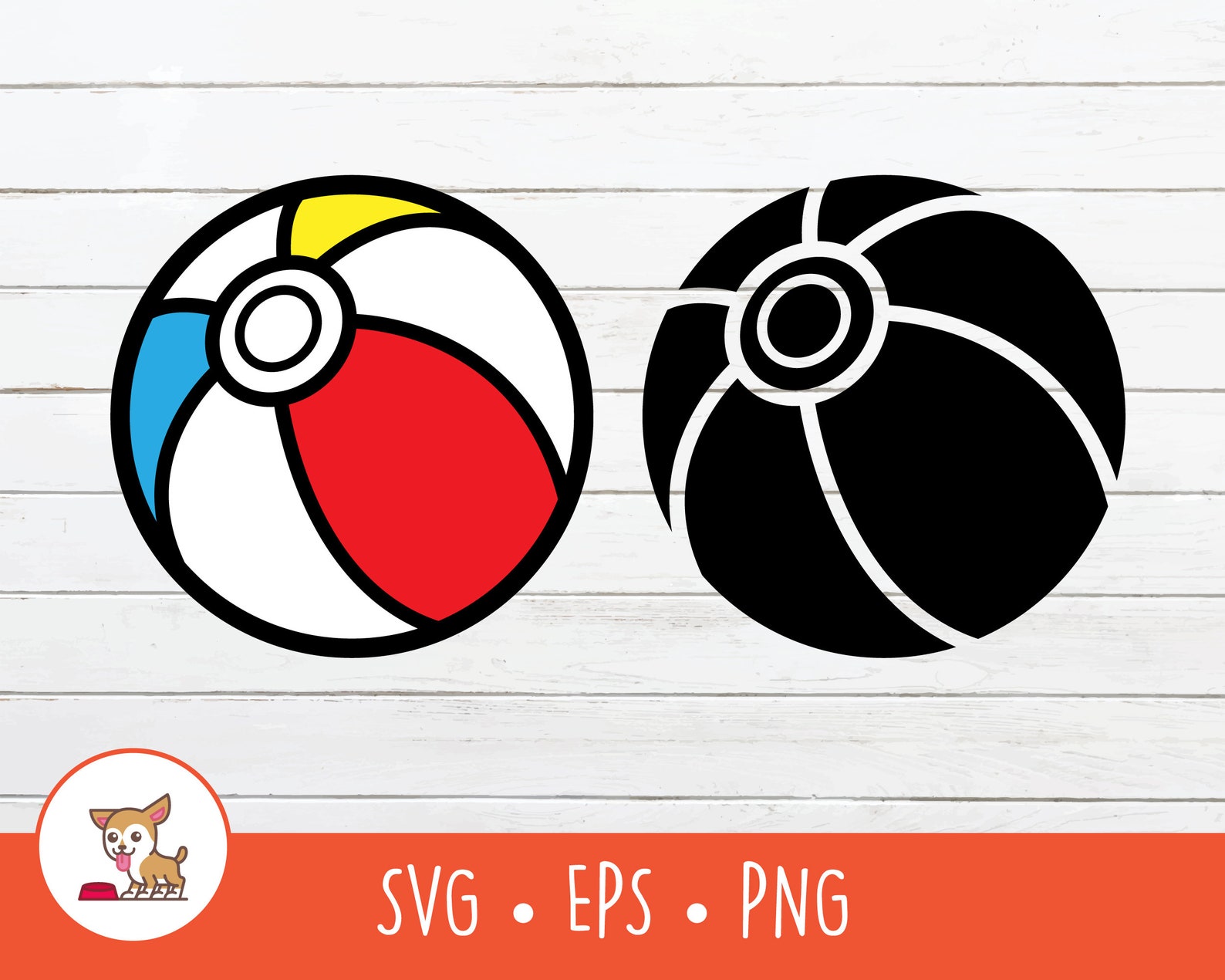Beach Ball Clipart, Beach Ball SVG, Vector Beach Ball Cut File for ...