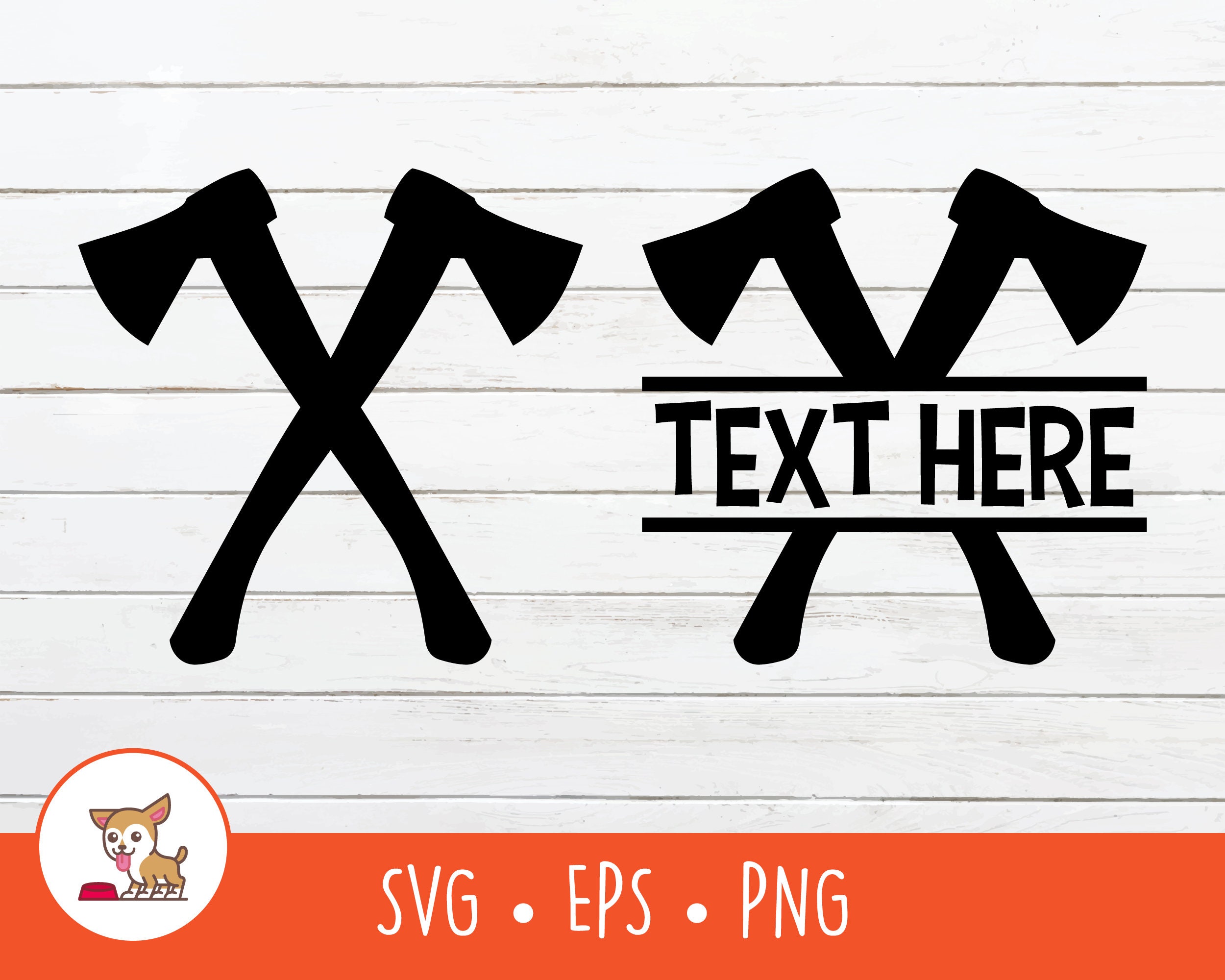 Crossed Axes SVG, Split Crossed Axes Name Frame, Hatchet Clipart ...