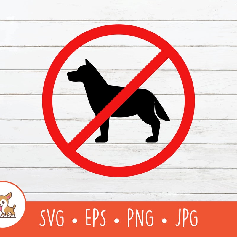 No Dogs Allowed Sign - Etsy