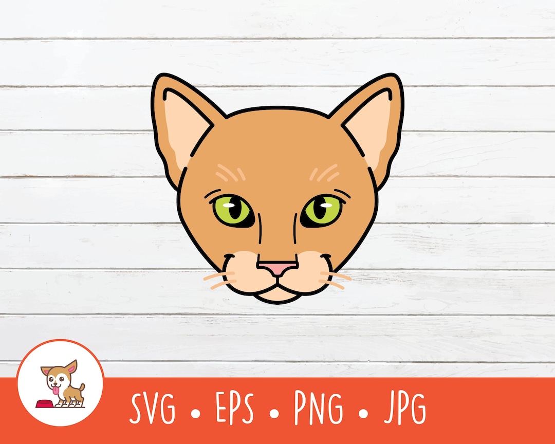 Cartoon Puma Clipart, Cougar SVG, Vector Lioness Cut File for Cricut ...