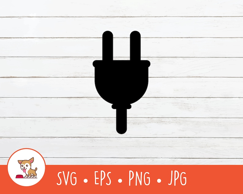 Electric Plug SVG, Electric Plug Clipart, Vector Electric Plug Cut File ...