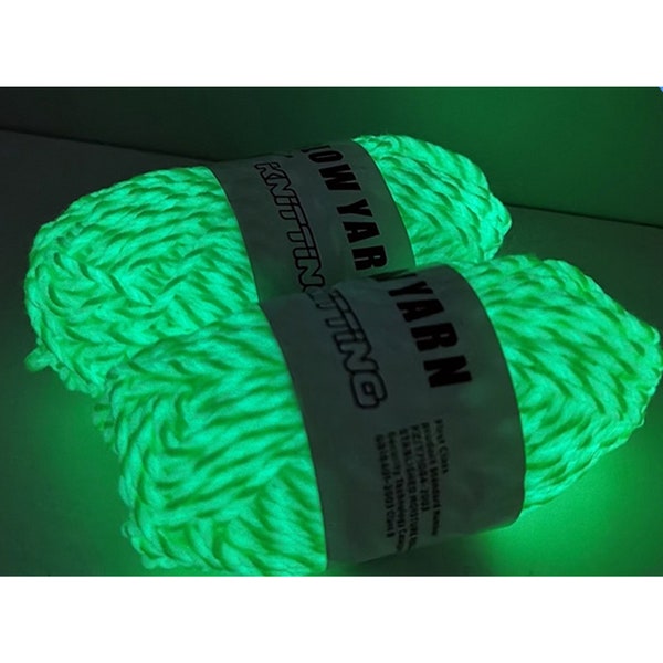 Glow in the Dark Yarn - Etsy