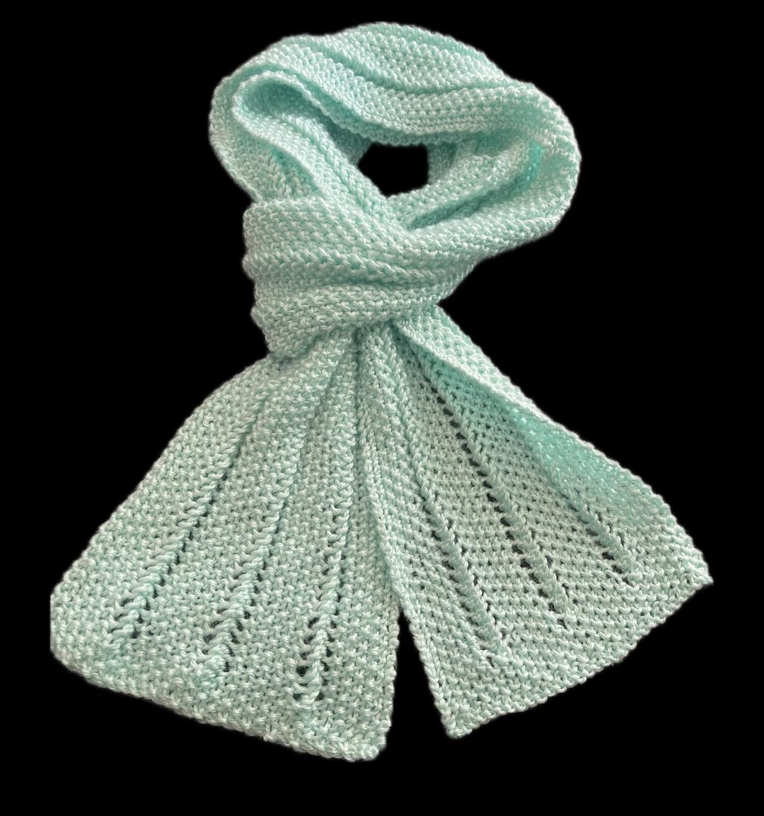 Easy Knit Scarf Pattern – One Row Repeat, Unisex (PDF Pattern) - Fully ...