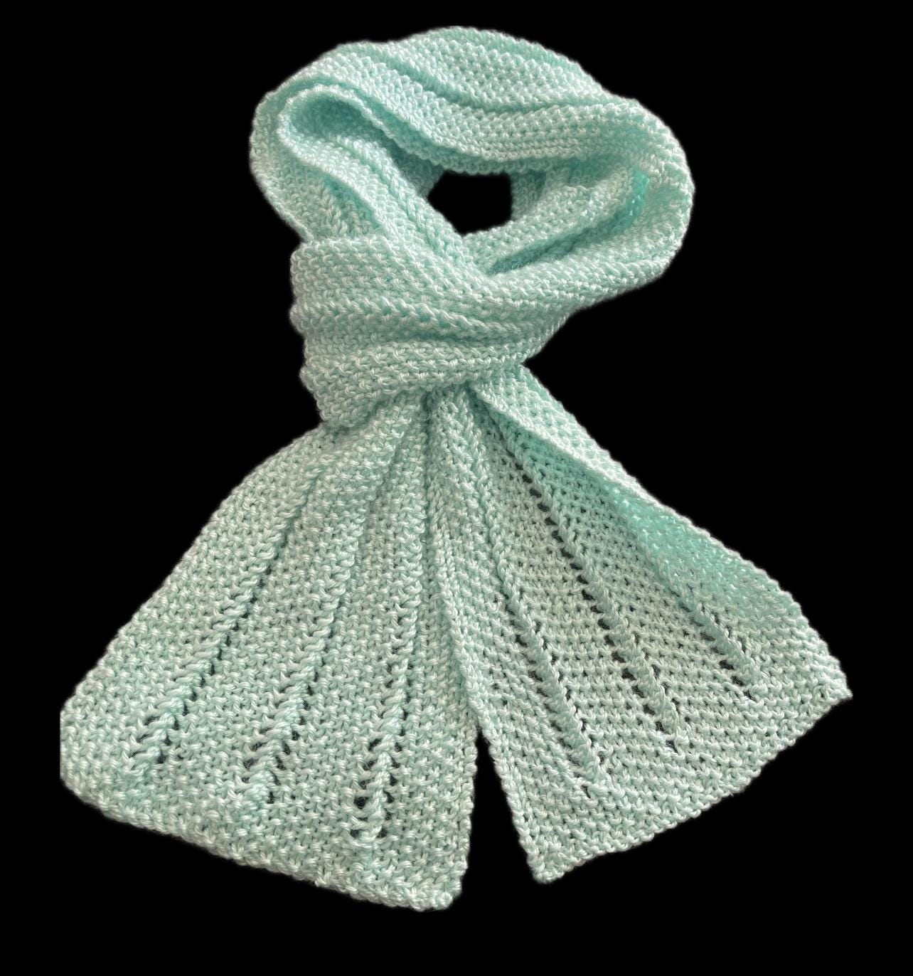 Easy Knit Scarf Pattern – One Row Repeat, Unisex (PDF Pattern) - Fully ...