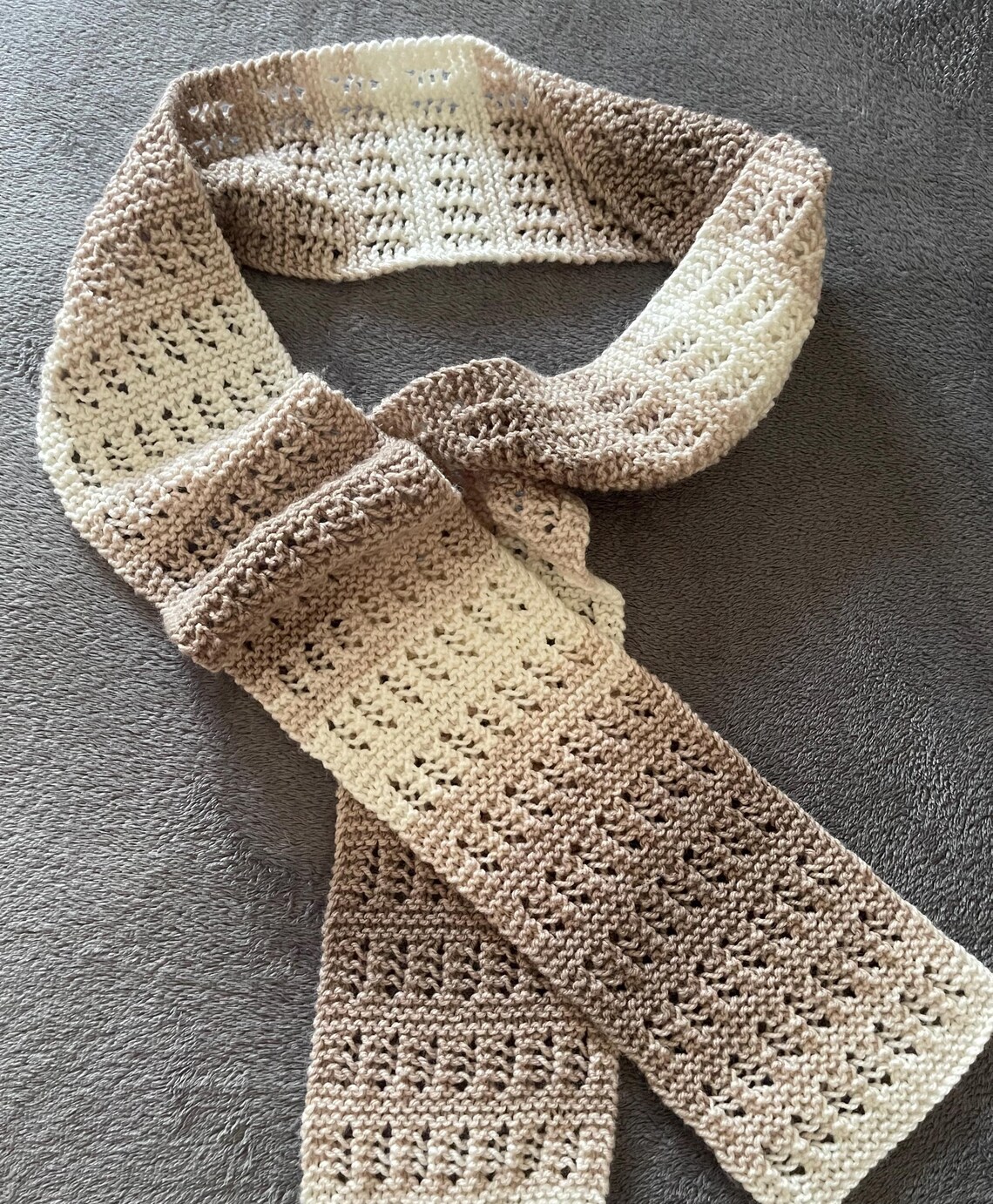 Golden Breeze Knit Scarf Pattern – Easy Reversible Design (PDF Pattern ...