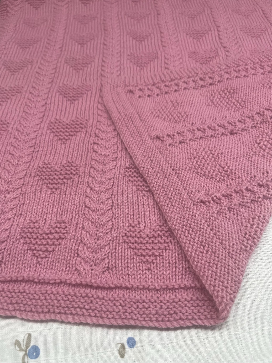 Warming Hearts Cable Knit Blanket Pattern – Adjustable Size (PDF ...