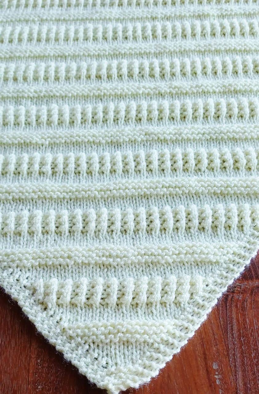 Corners & Cuddles Blanket - Corner to Corner Blanket - Textured Knit ...