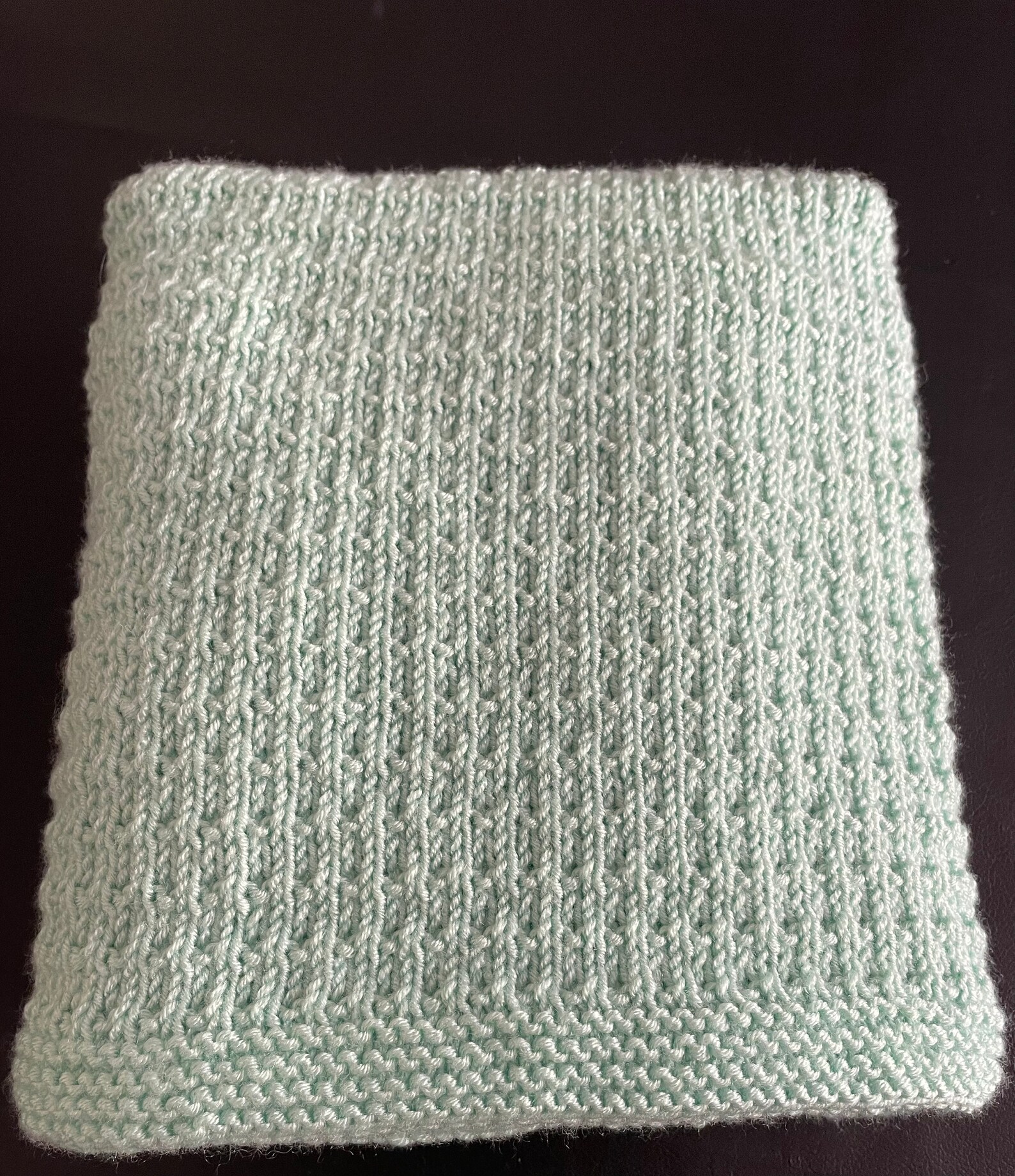Darling Baby Blanket - PDF Knitting Pattern - Easy Knit and Purl Stitch ...