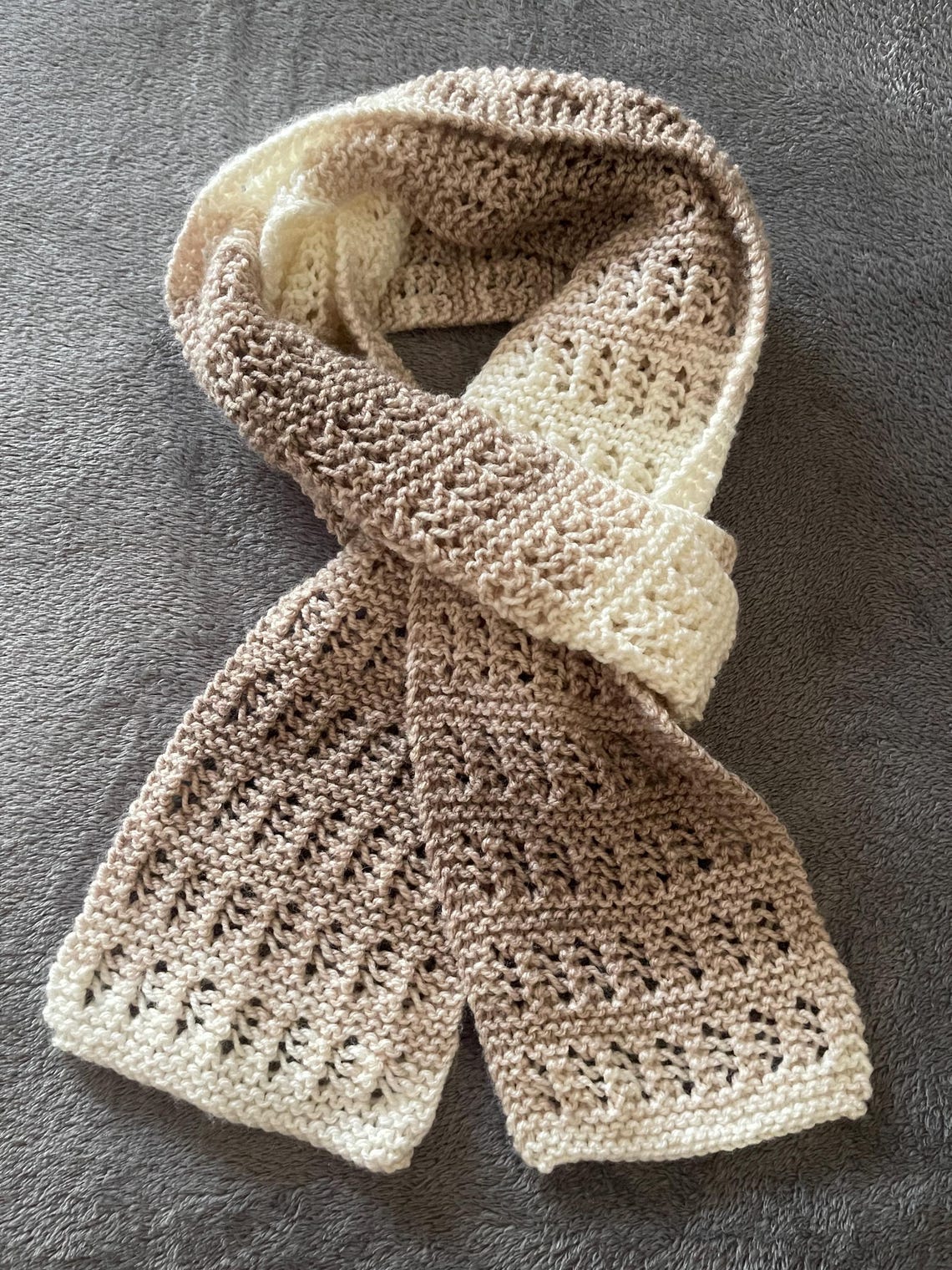 Golden Breeze Knit Scarf Pattern – Easy Reversible Design (PDF Pattern ...