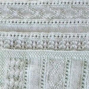 Family Baby Blanket Pattern, Textured Knit, Easy Heirloom Design (PDF ...