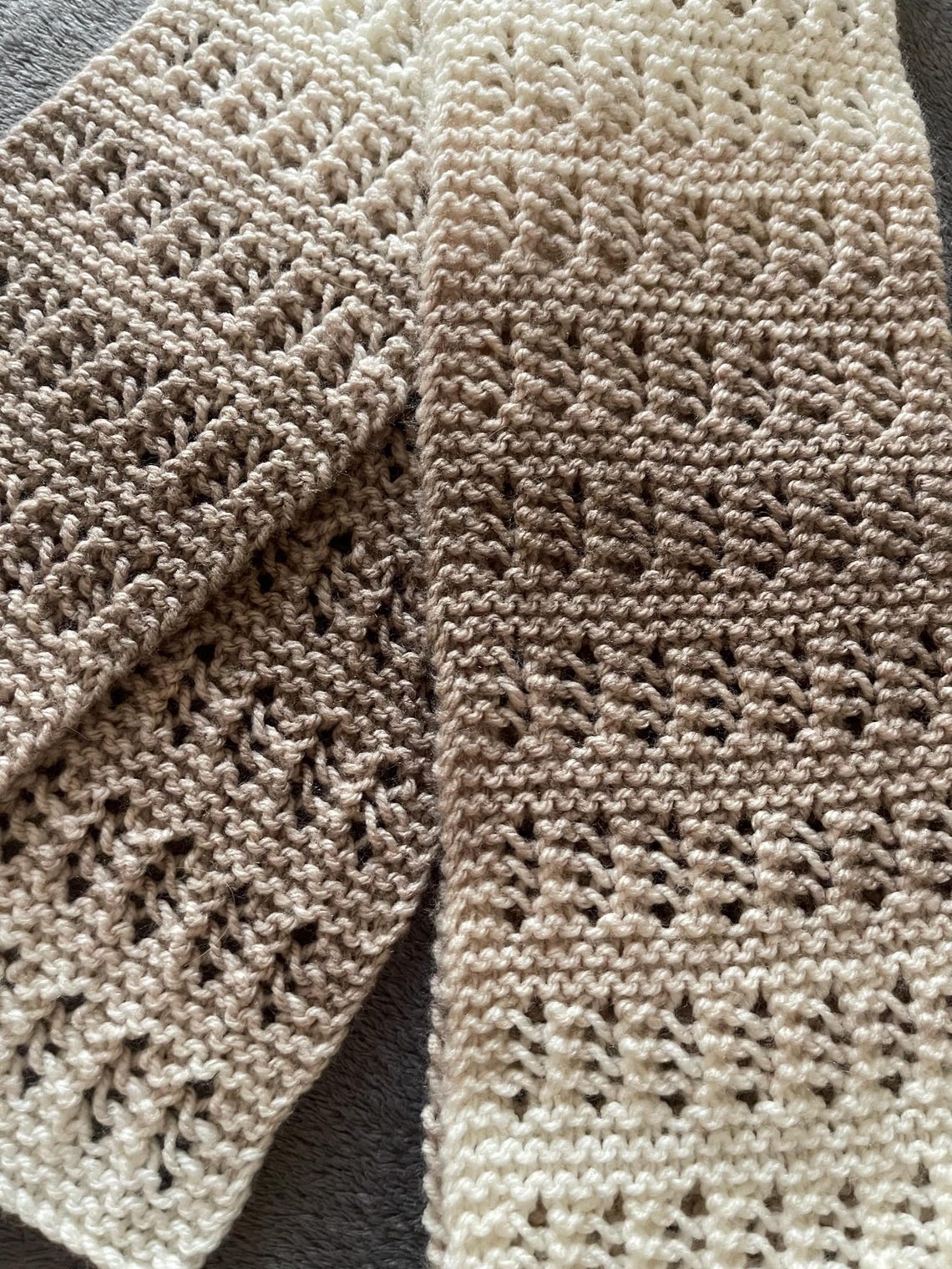 Golden Breeze Knit Scarf Pattern – Easy Reversible Design (PDF Pattern ...
