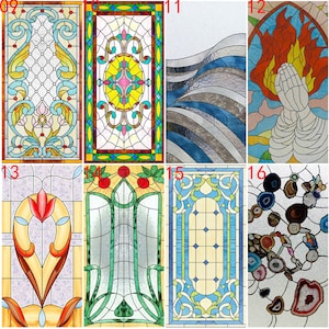 Customized Window Film Frosted Privacy Static Cling Stained Glass Films ...
