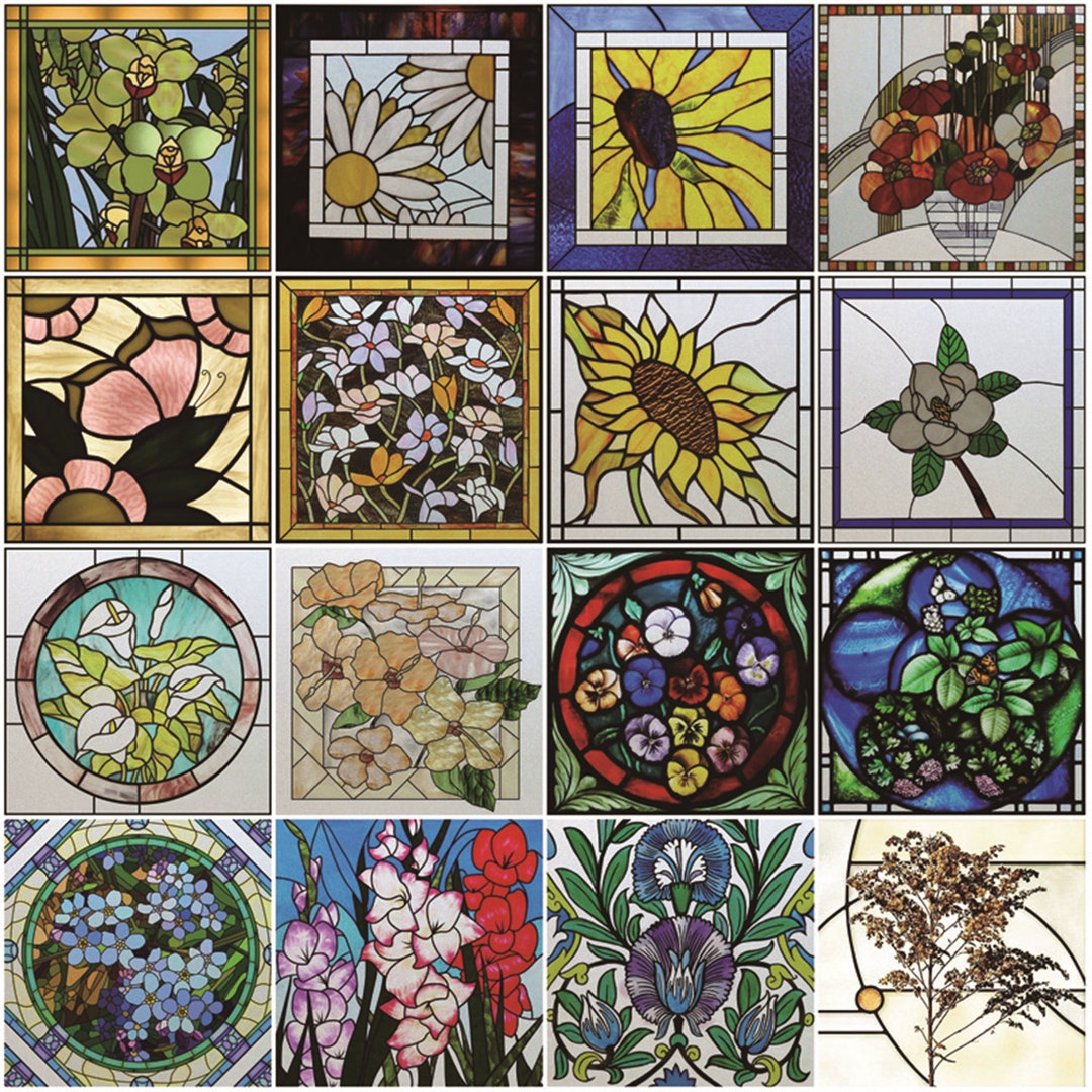 Customized Window Film Frosted Stained Glass Films Art Decor Design ...