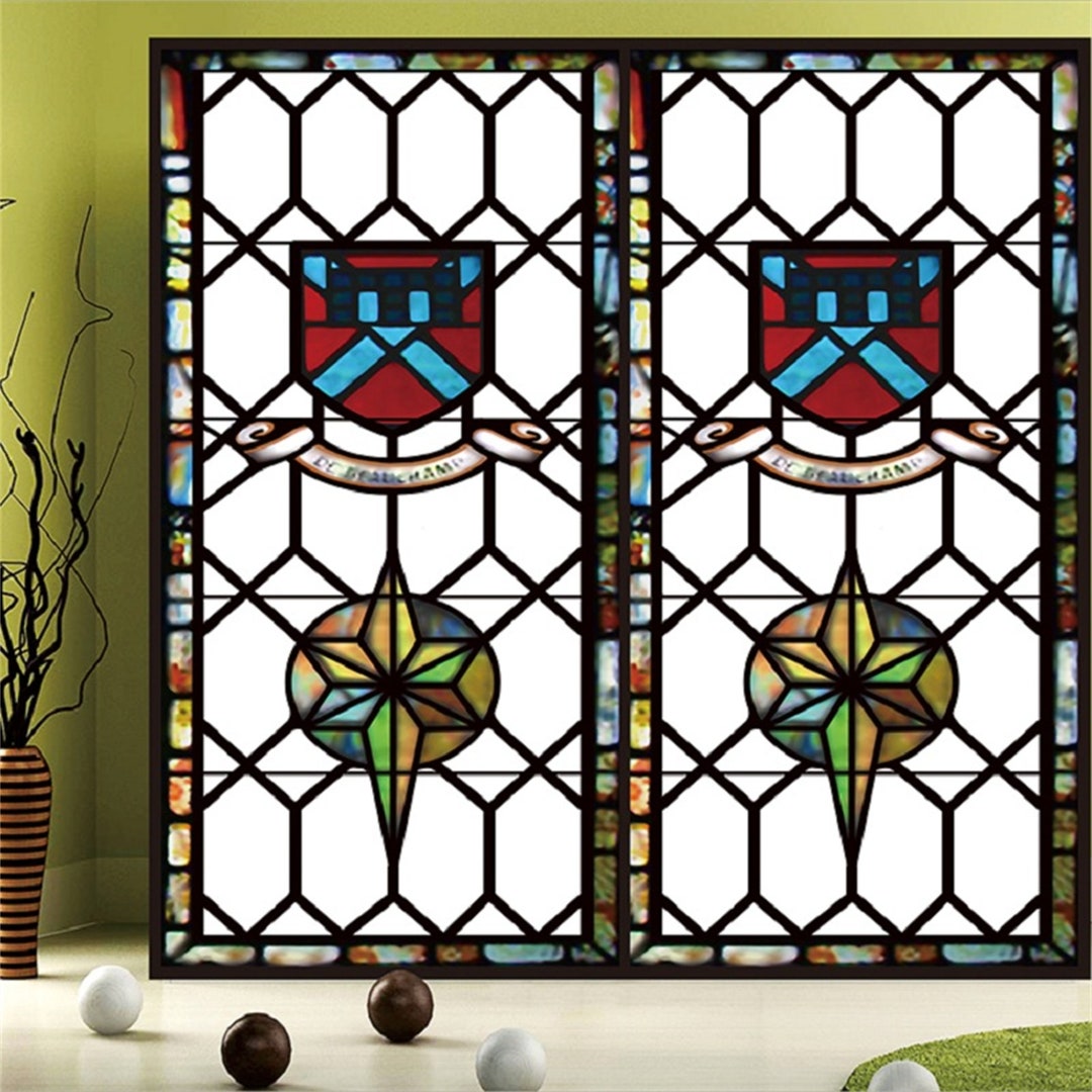 Custom Size Glass Films Window-privacy-protection Symmetry Geometry ...