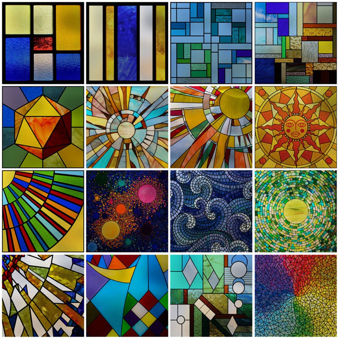 Custom Size Matte Window Film Stained Glass Decorative Uv Window ...