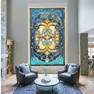Custom Size Church Style Window Privacy Glass Film Vintage Pattern ...