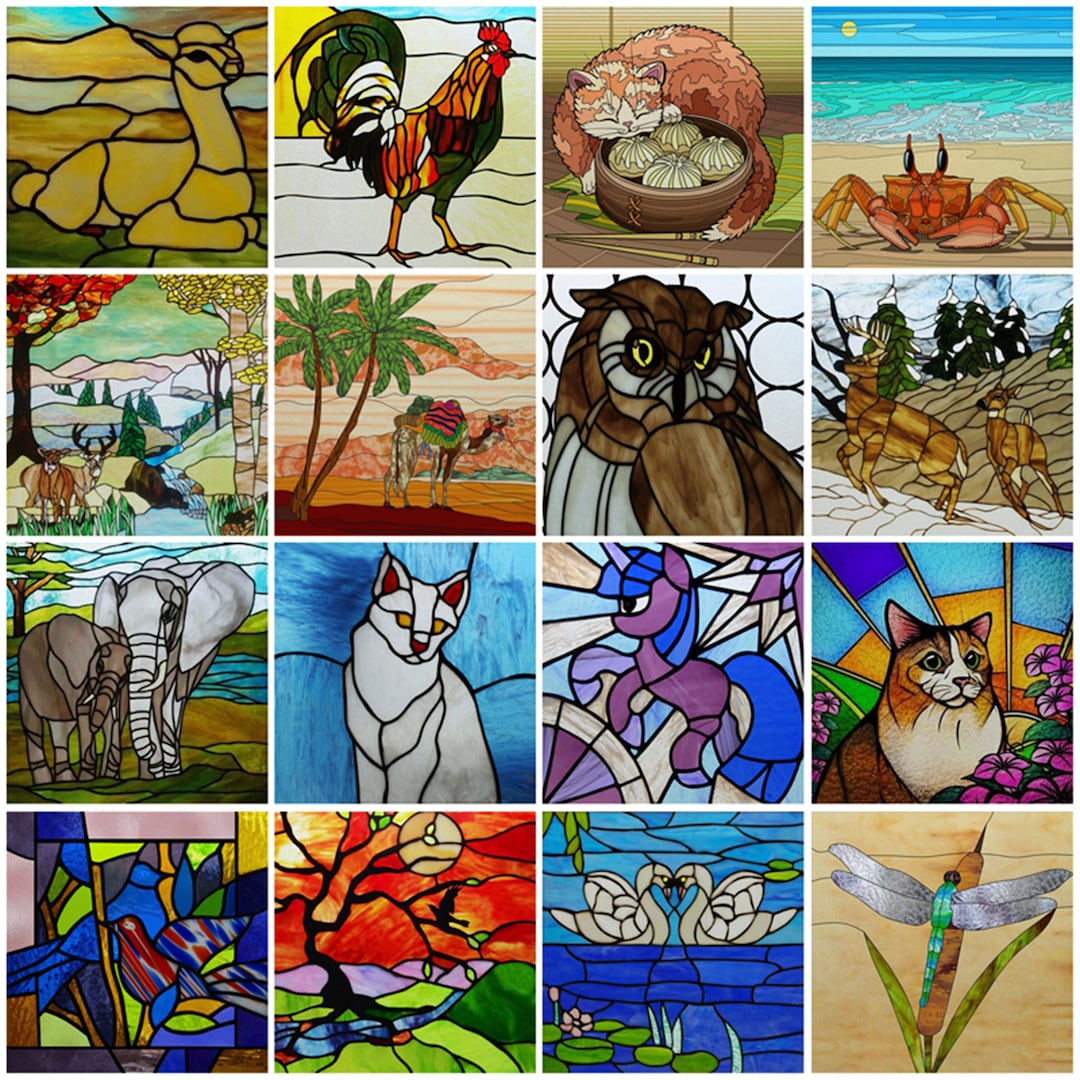 Custom Size Stained Glass Window Film Frosted Privacy Protection ...