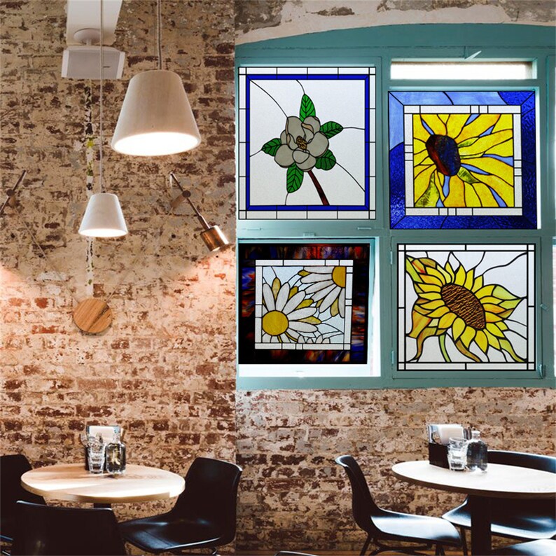 Customized Window Film Frosted Stained Glass Films Art Decor - Etsy