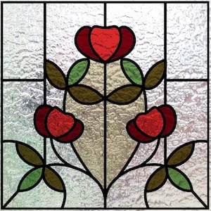 Custom Size Matte Window Film Stained Glass Decorative Uv Window ...