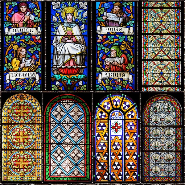 Stained Glass Windows Film Church - Etsy