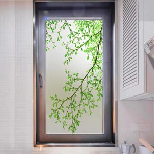 Customized Green Tree Branch Window Film Anti-uv Heat Control Static ...