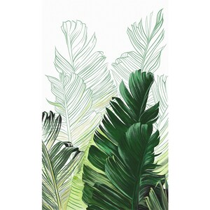 Window Glass Privacy Frosted Static Cling Film Green Plant Pattern ...